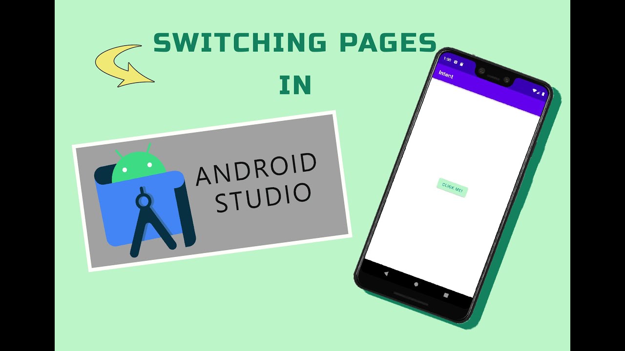 Switching Pages In Android Studio Tutorial Youtube