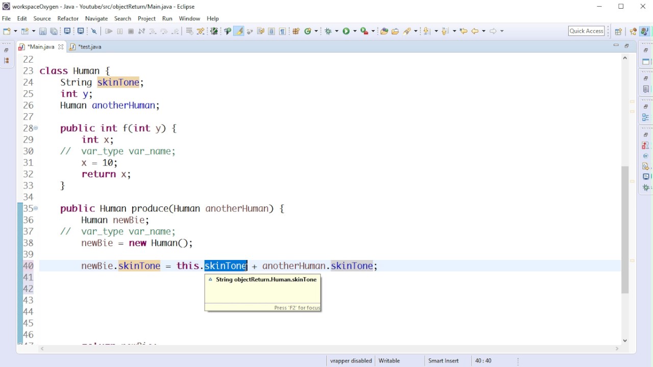 Java Passing Object As Parameter Bangla Youtube