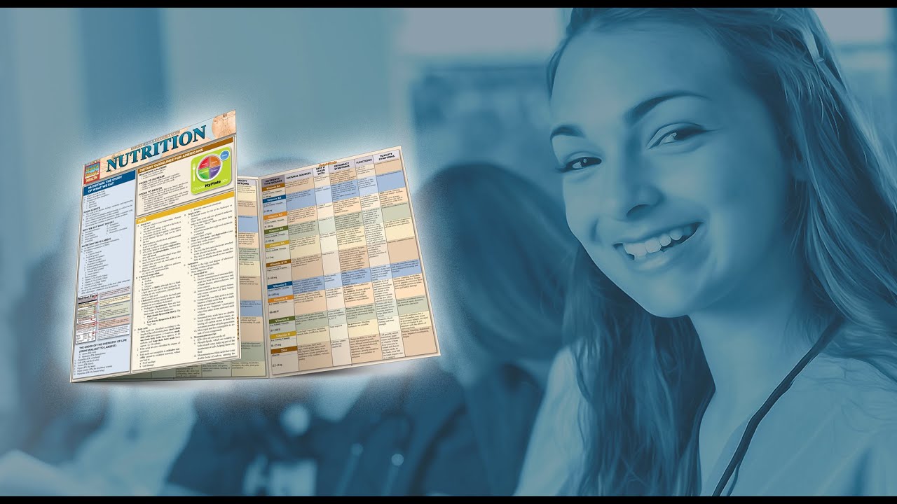 Quickstudy Nutrition Laminated Study Guide Youtube