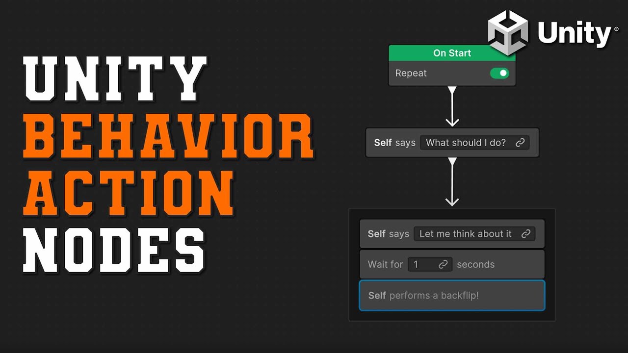 Action Nodes Custom Actions In Unity Behavior Unity Tutorial