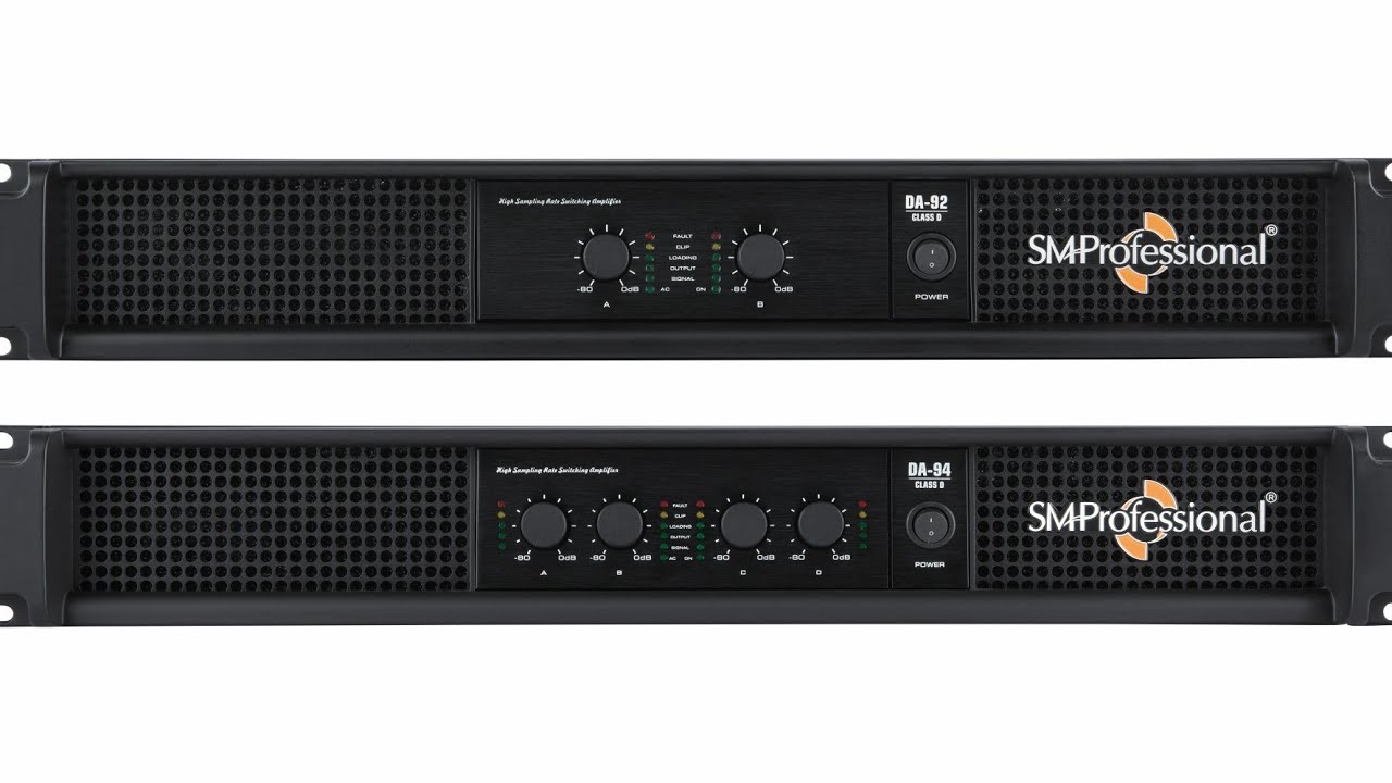 Studiomaster Da Series Power Amplifier Youtube