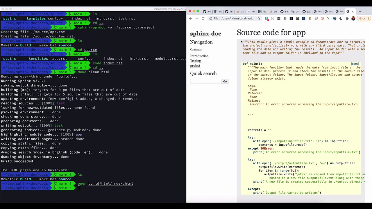 Document Python Code With Sphinx At Tony Beane Blog