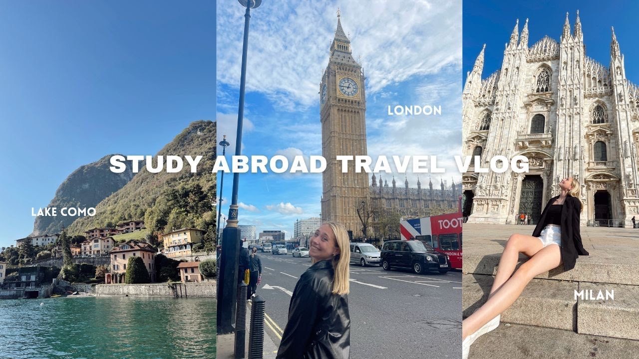 Study Abroad Vlog London Milan Lake Como Youtube