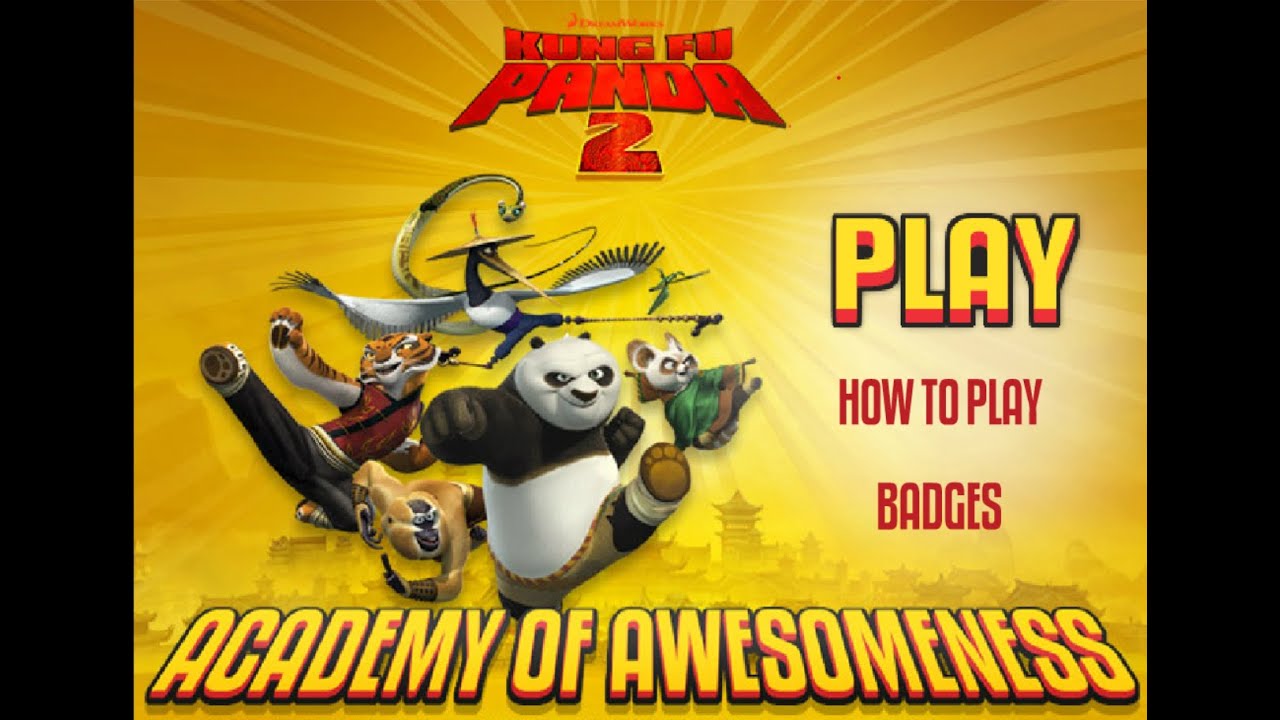 Kung Fu Panda 2 Academy Of Awesomeness Flash Game Playthrough Youtube