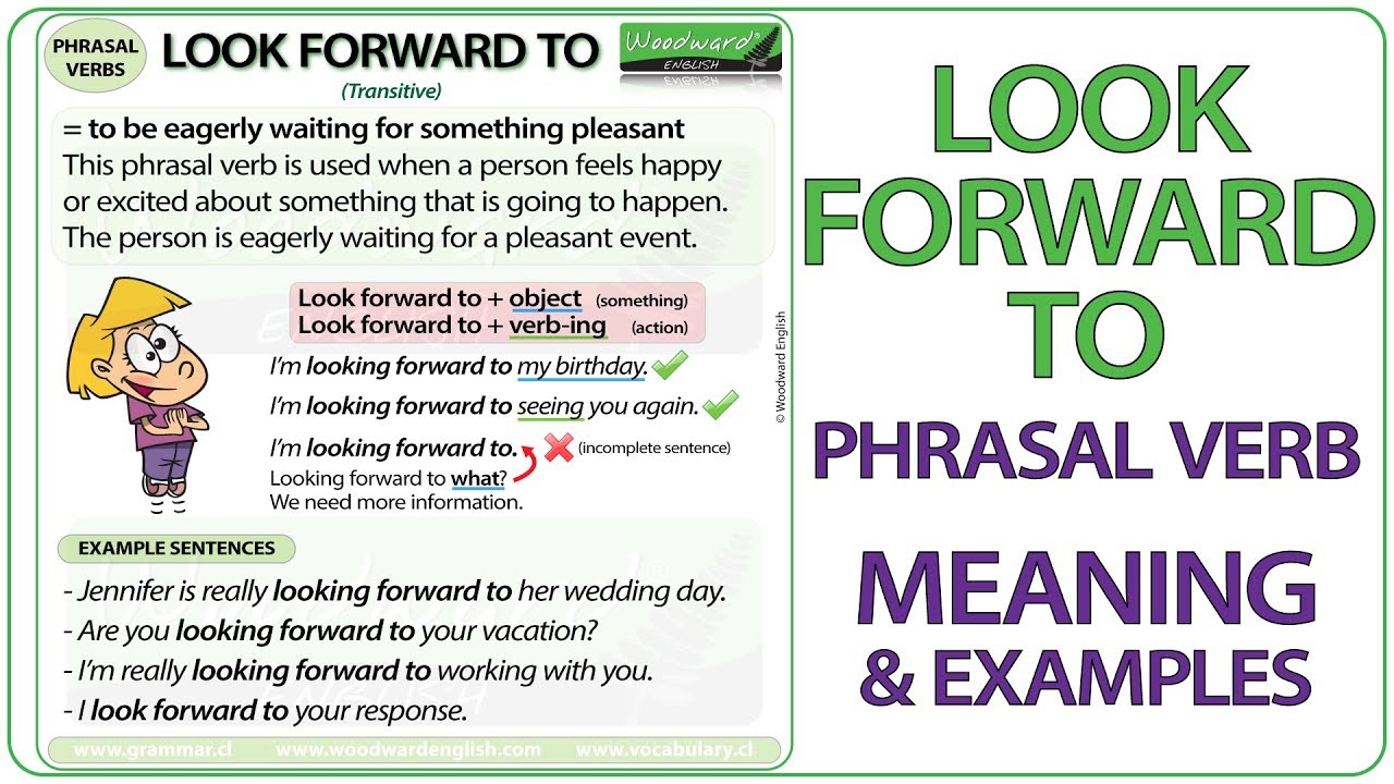 Look Forward To Phrasal Verb Meaning Examples In English Learn
