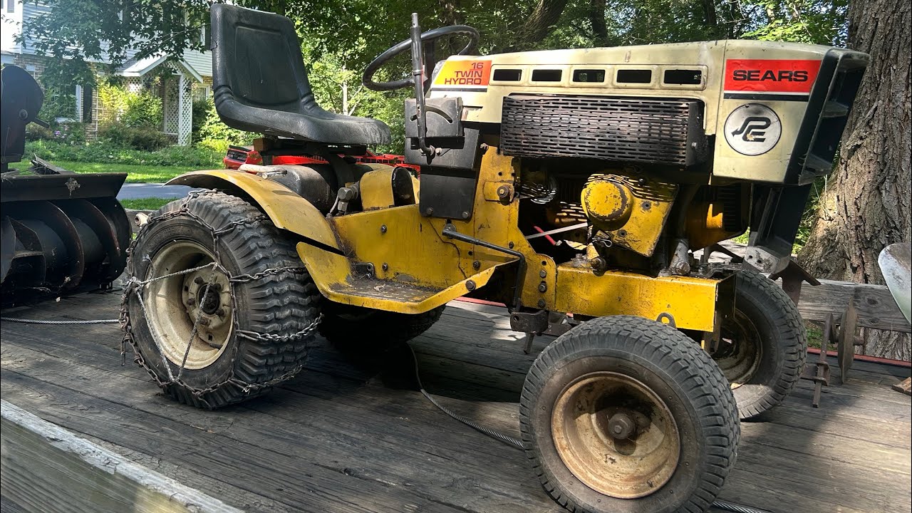 The Unicorn Of All Sears Suburban Garden Tractors 1977 Sears 16 Twin
