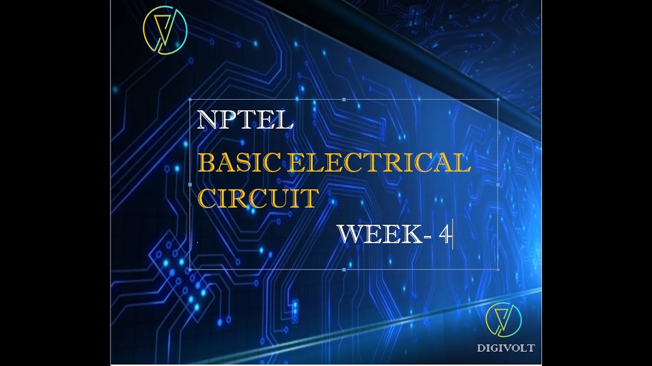Nptel Basic Electrical Circuit Week 4 Assignment Solution Youtube