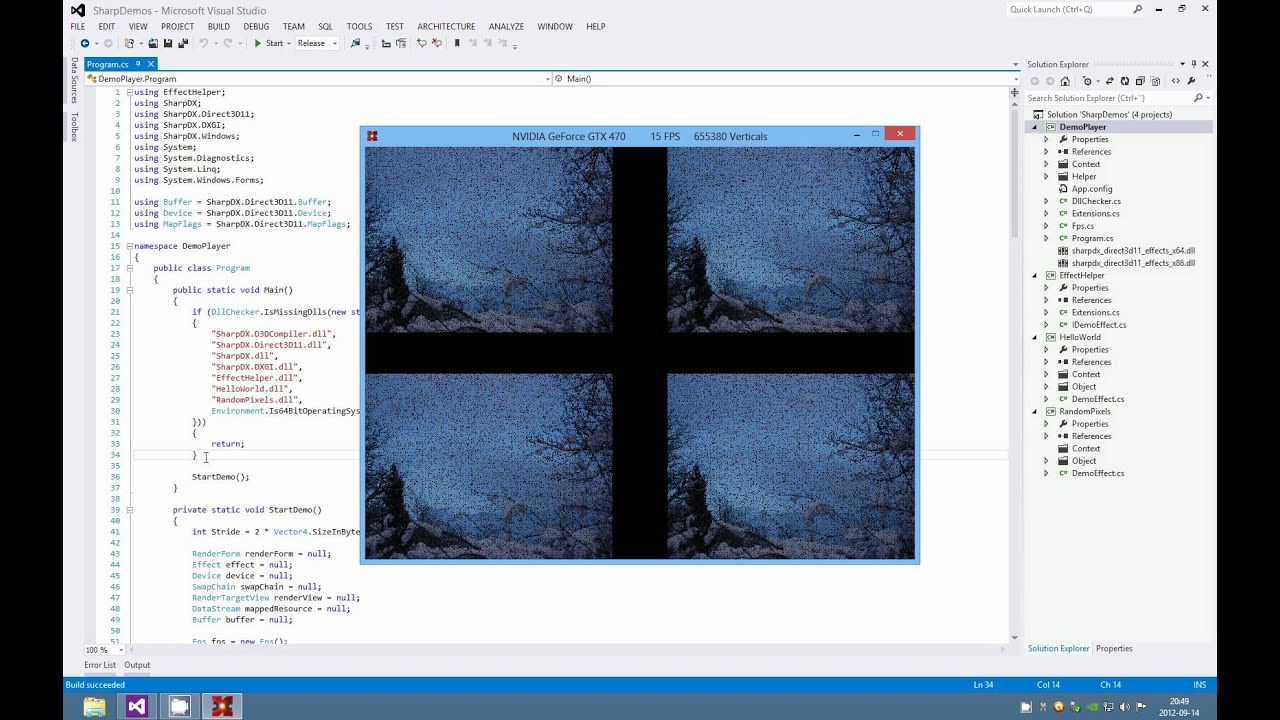 Sharpdx Demos C Sharpdx Directx 11 Youtube