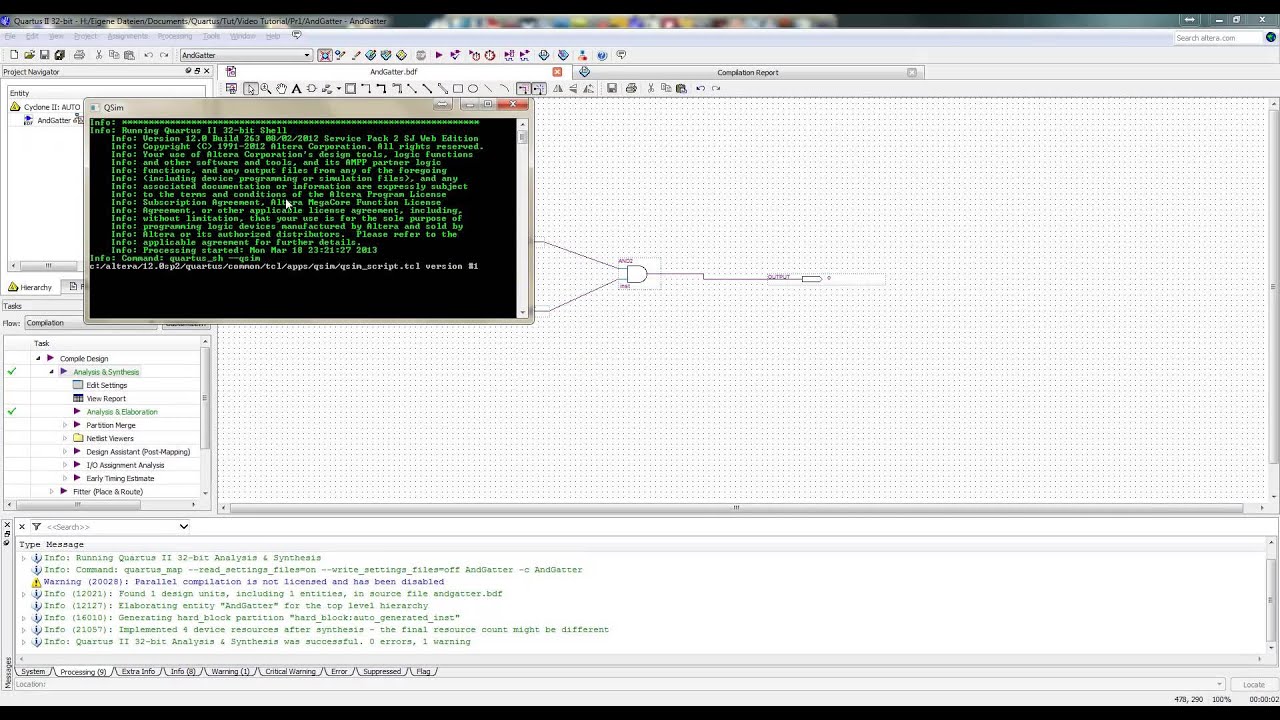 Quartus Getting Started Youtube