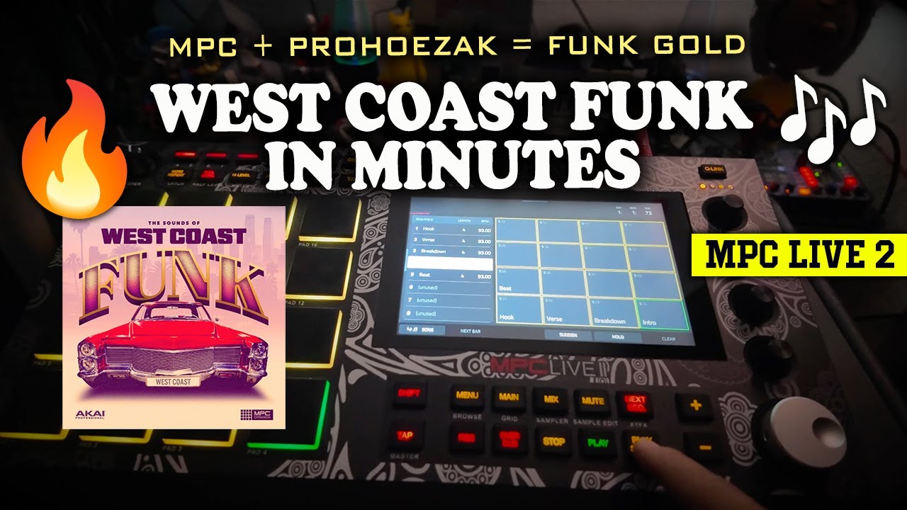 Quick West Coast Funk Beat On Mpc Live 2 Prohoezak Expansion рџ ґ Beats