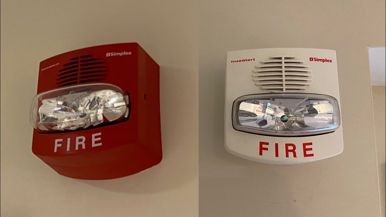 Basement Fire System Test 18 Simplex Truealert Horn Strobes Youtube