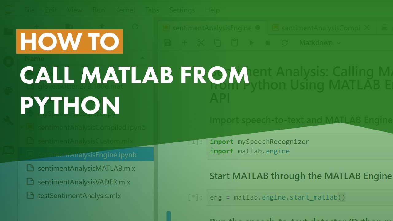 How To Call Matlab From Python Youtube