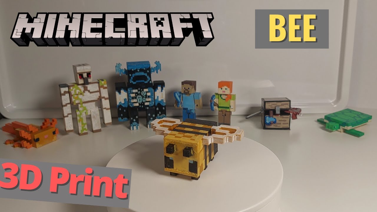 How To 3d Print Your Own Minecraft Bee Youtube