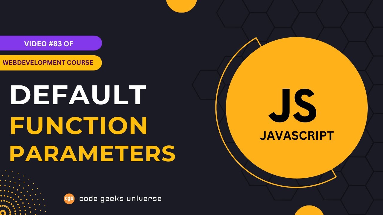 How To Use Default Function Parameters Es6 In Javascript рџљђ Web