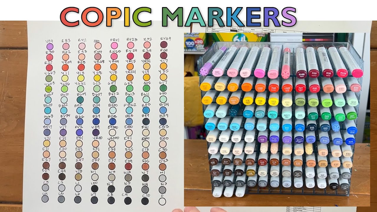 How To Organize And Swatch Individual Copic Markers Youtube