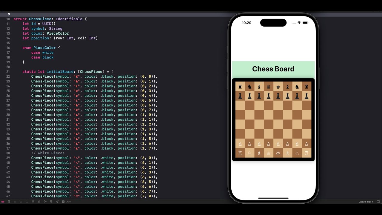 Asmr Programming Coding Ios Chess Board Ui Youtube
