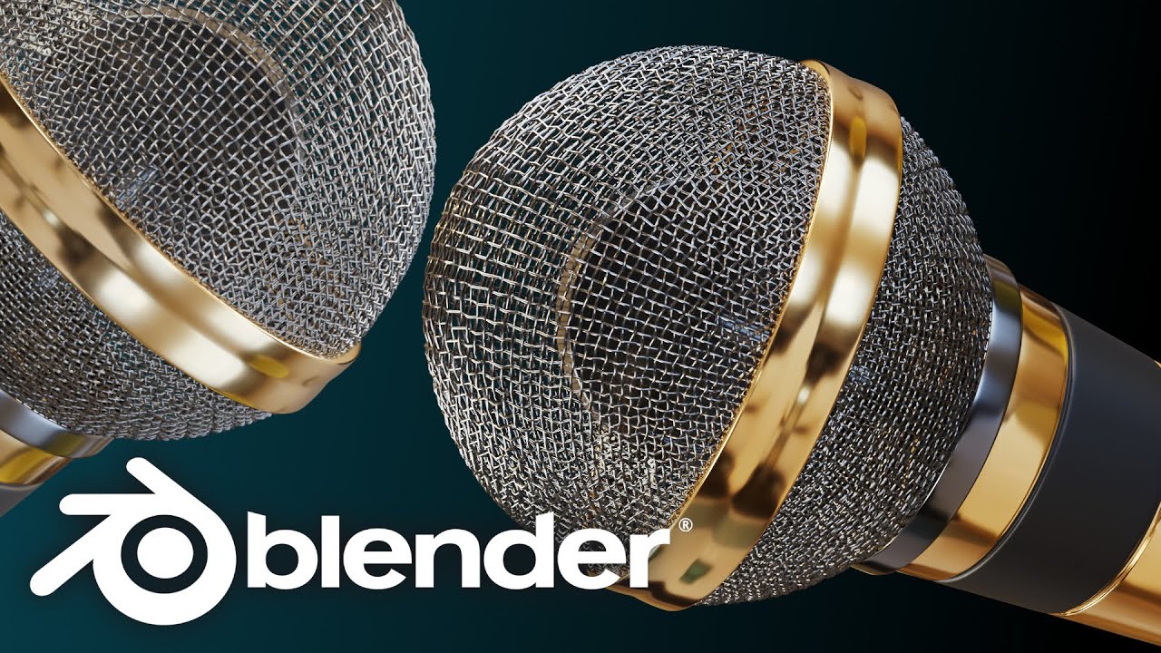 Blender Tutorial Easy Microphone For Beginners Youtube