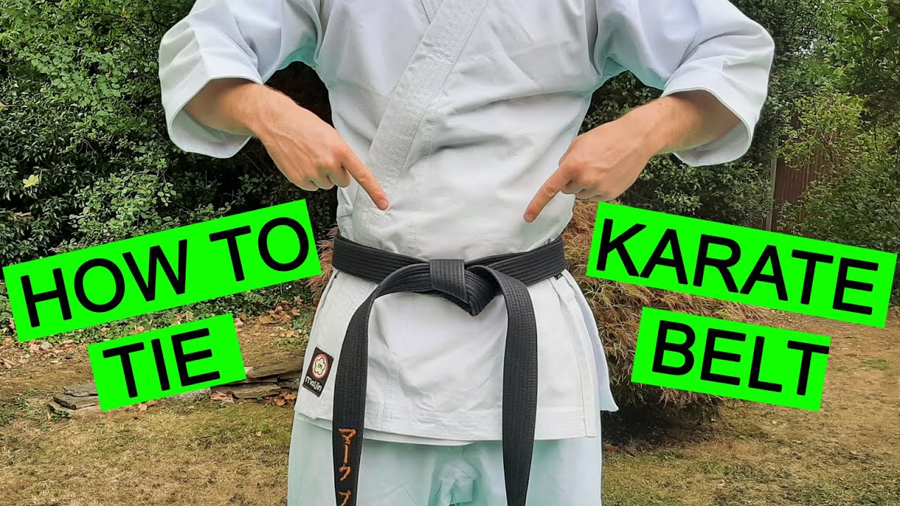 How To Tie Karate Belt Youtube
