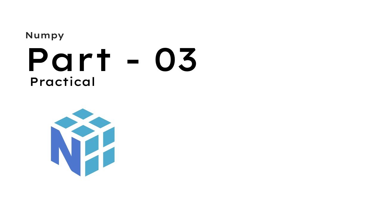 Numpy Tutorial Part 1
