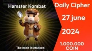 27 June 2024 Daily Cipher Hamster Kombat Sandi Harian Hamster Kombat 27 ...