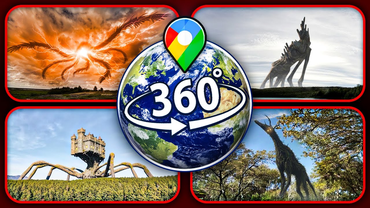 Top 4 Terrifying Monsters Spotted On Google Earth Vr 360 Youtube