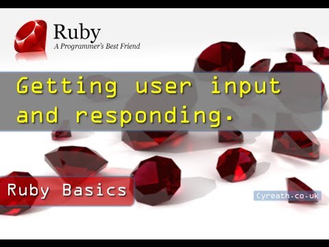 Ruby Basics Part 2 Getting And Using User Input Youtube