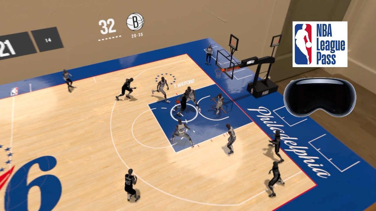 Nba Tabletop On Vision Pro Live 3d Game Youtube