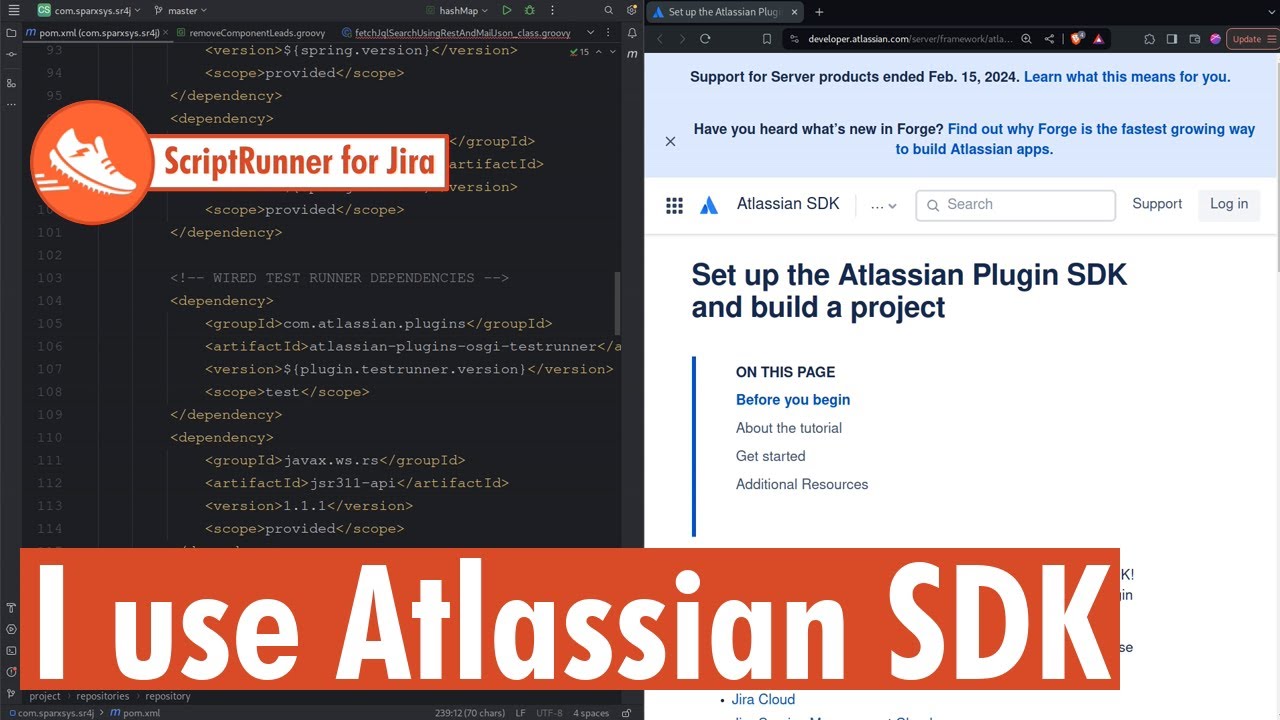 Scriptrunner For Jira I Use Atlassian Sdk Youtube