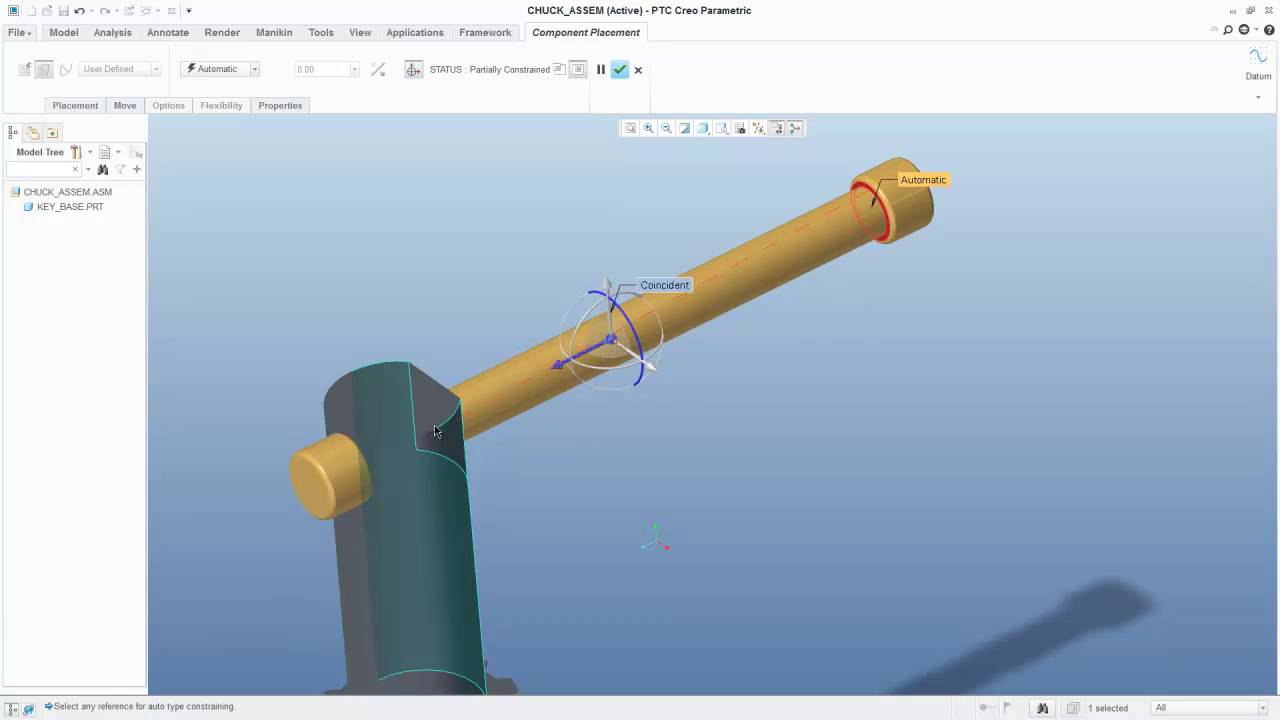 Ptc Creo Basic Assembly And Drafting Youtube