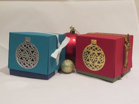 Ornament Window Gift Box Video Tutorial Using Stampin Up Products