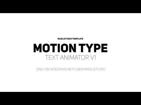 Motion Type Text Animator After Effects Scripts Videohive