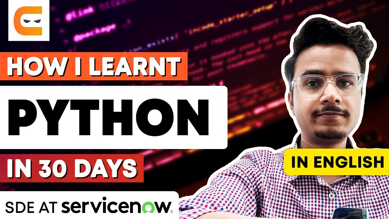 How I Learnt Python In 30 Days Coding Ninjas Youtube