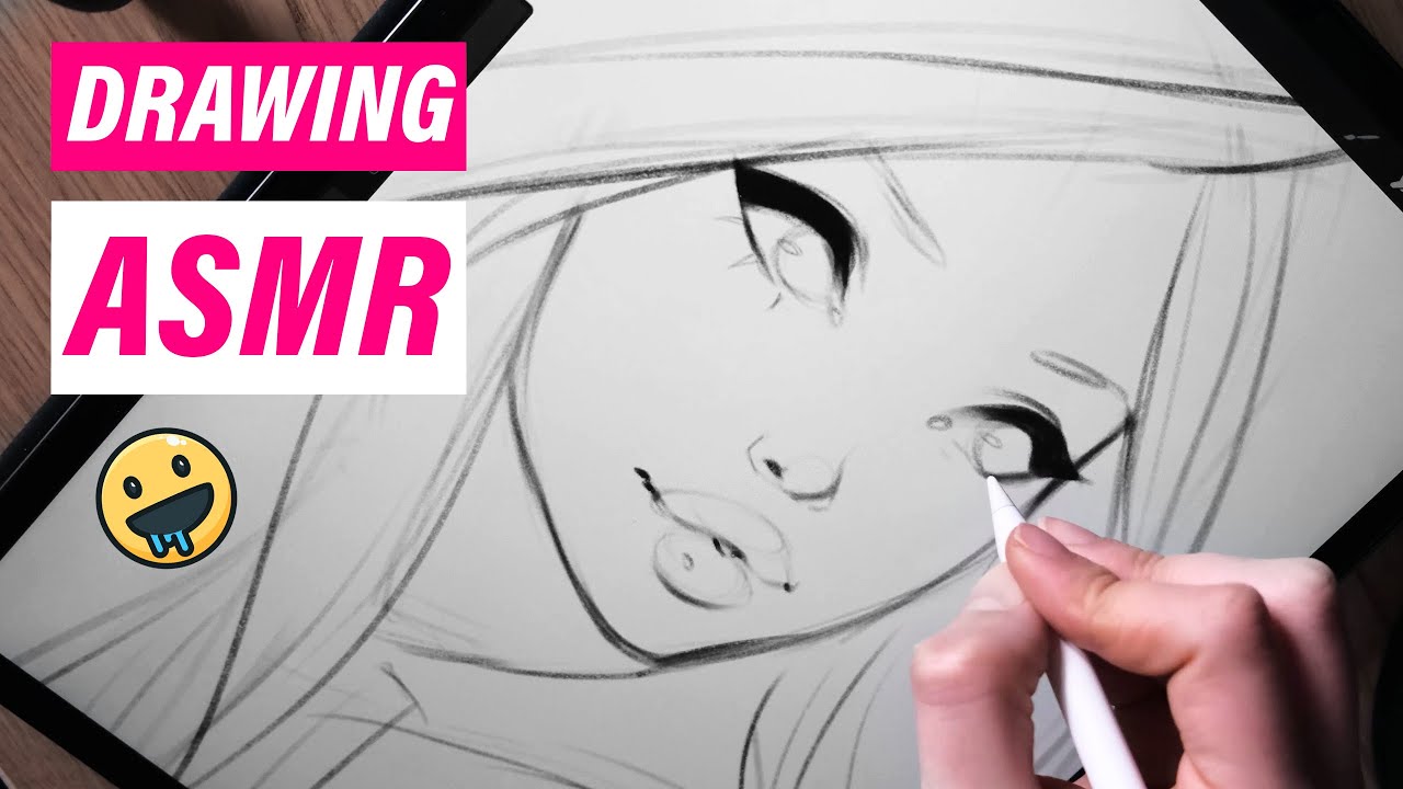 Pretty Girl Sketch On Procreate Asmr Youtube