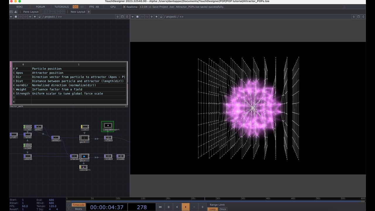 Pop Attractor Touchdesigner Pop Tutorial Youtube