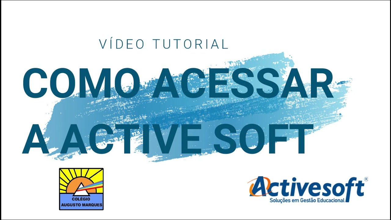 Como Acessar A Activesoft Tutorial Cam Youtube