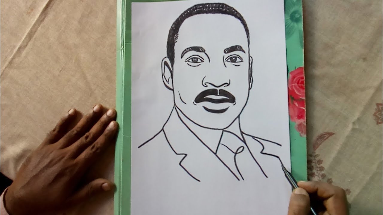 Martin Luther King Drawings Easy At Robert Suarez Blog