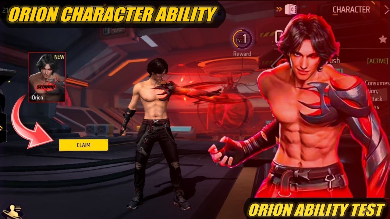 New Orion Character Ability Test Free Fire New Magical Character