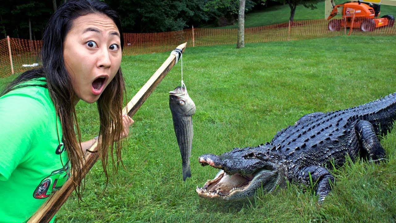 Feeding The Pond Monster Youtube