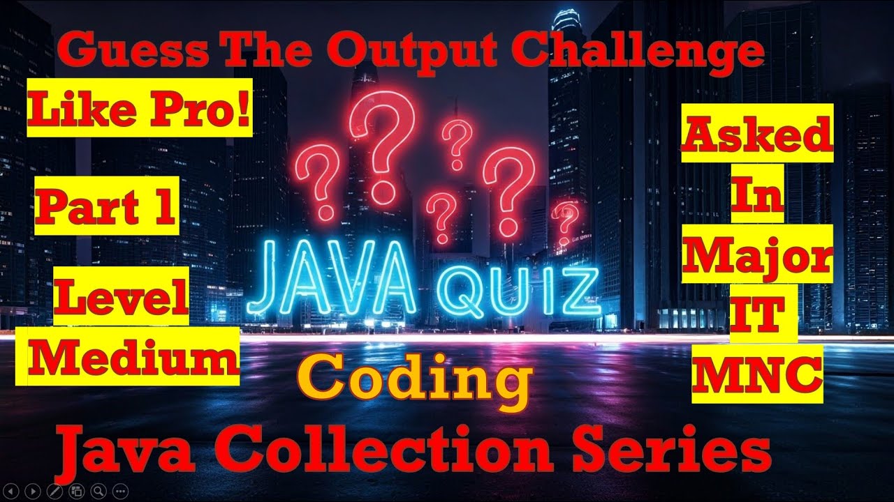Java Code Challenge Guess The Output Like A Pro Collection Puzzles