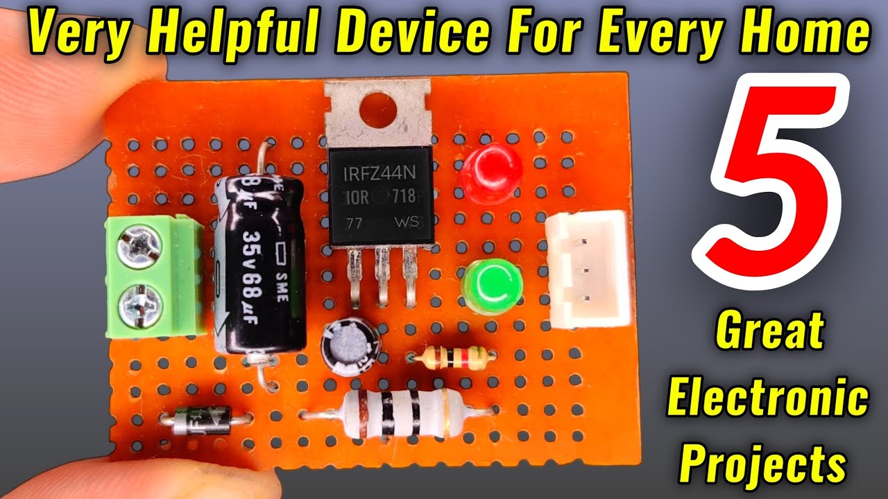 5 Helpful Electronic Projects For Beginners Youtube