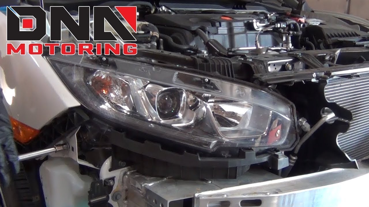 How To Install 16 18 Honda Civic Headlights Youtube