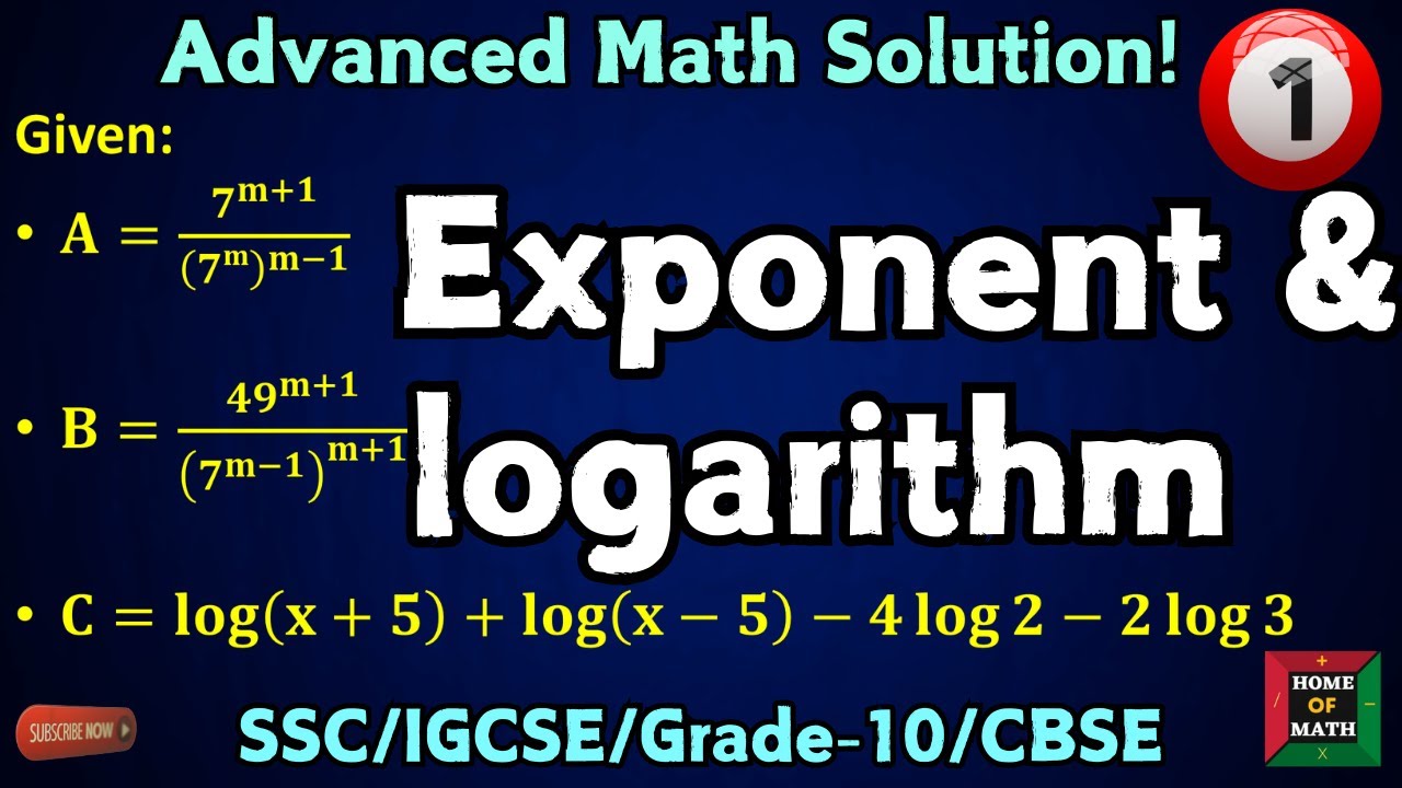 Mastering Logs And Exponents Advanced Math Problem Solved Step By
