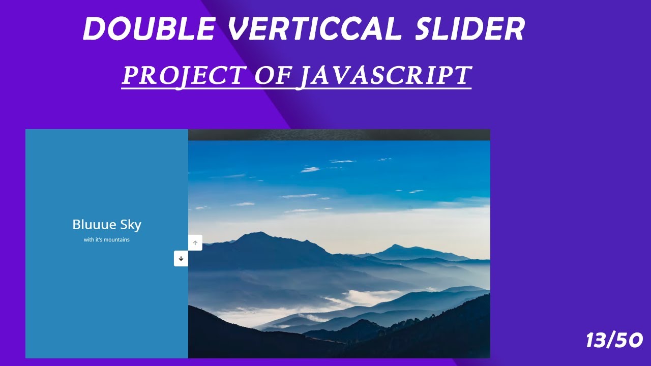 Double Vertical Slider By Using Javascript Project Html Css Js