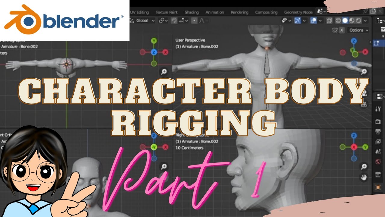 Character Body Rigging Using Blender Part 1 Youtube
