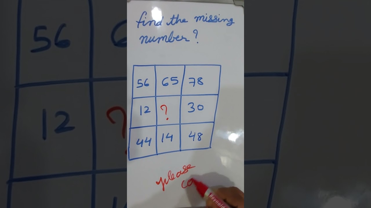 Find The Missing Number Number Math Shorts Youtubeshorts Youtube