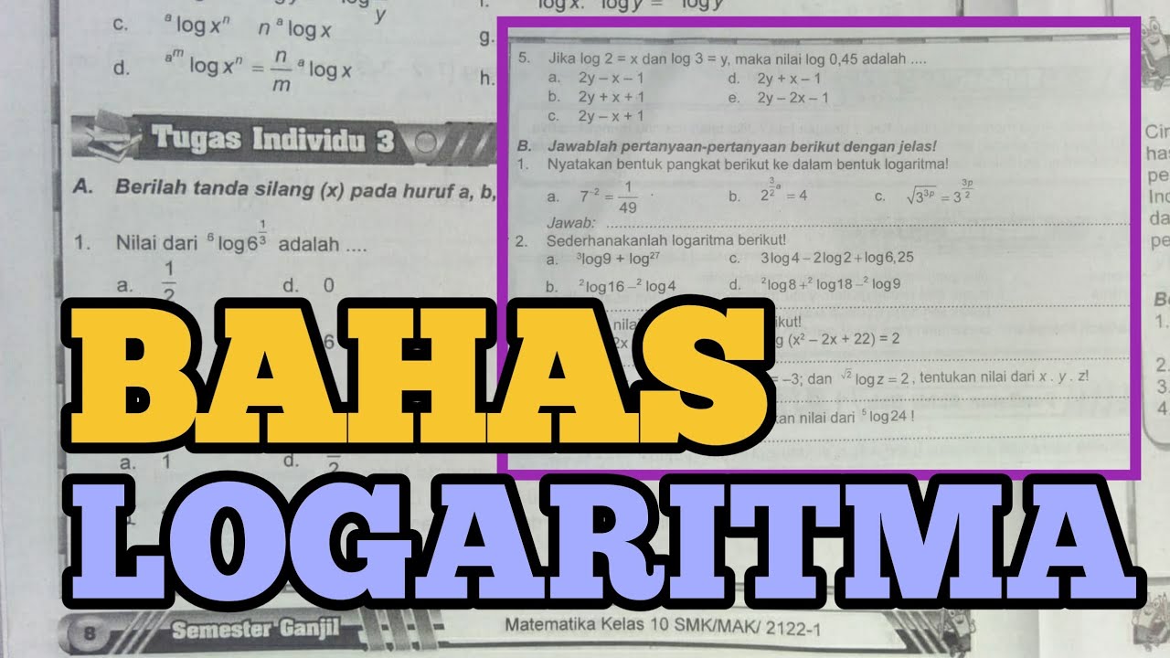 Bahas Soal Soal Logaritmaвђјпёџ Youtube