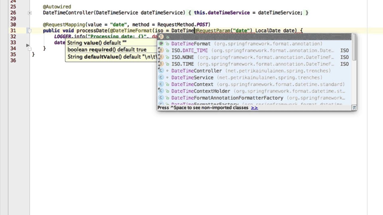 Parsing Date Information From A Request Parameter Youtube