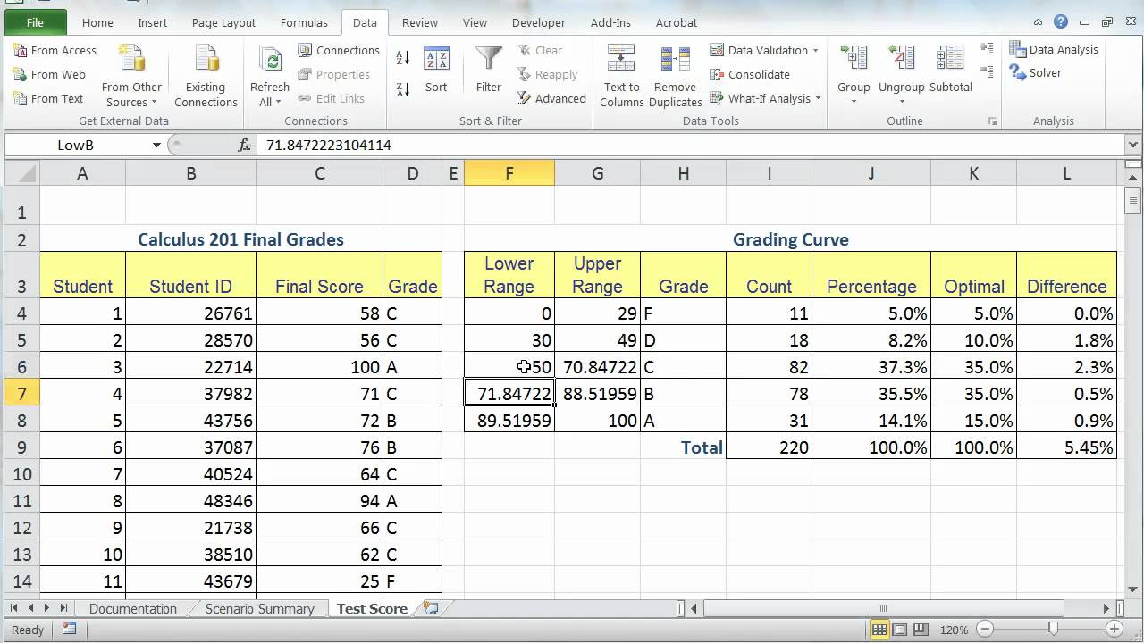 Excel 2010 Solver