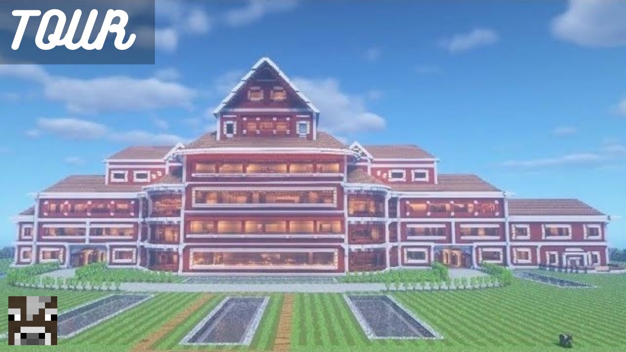 Minecraft Insane Realistic Mansion Tour 2 Youtube
