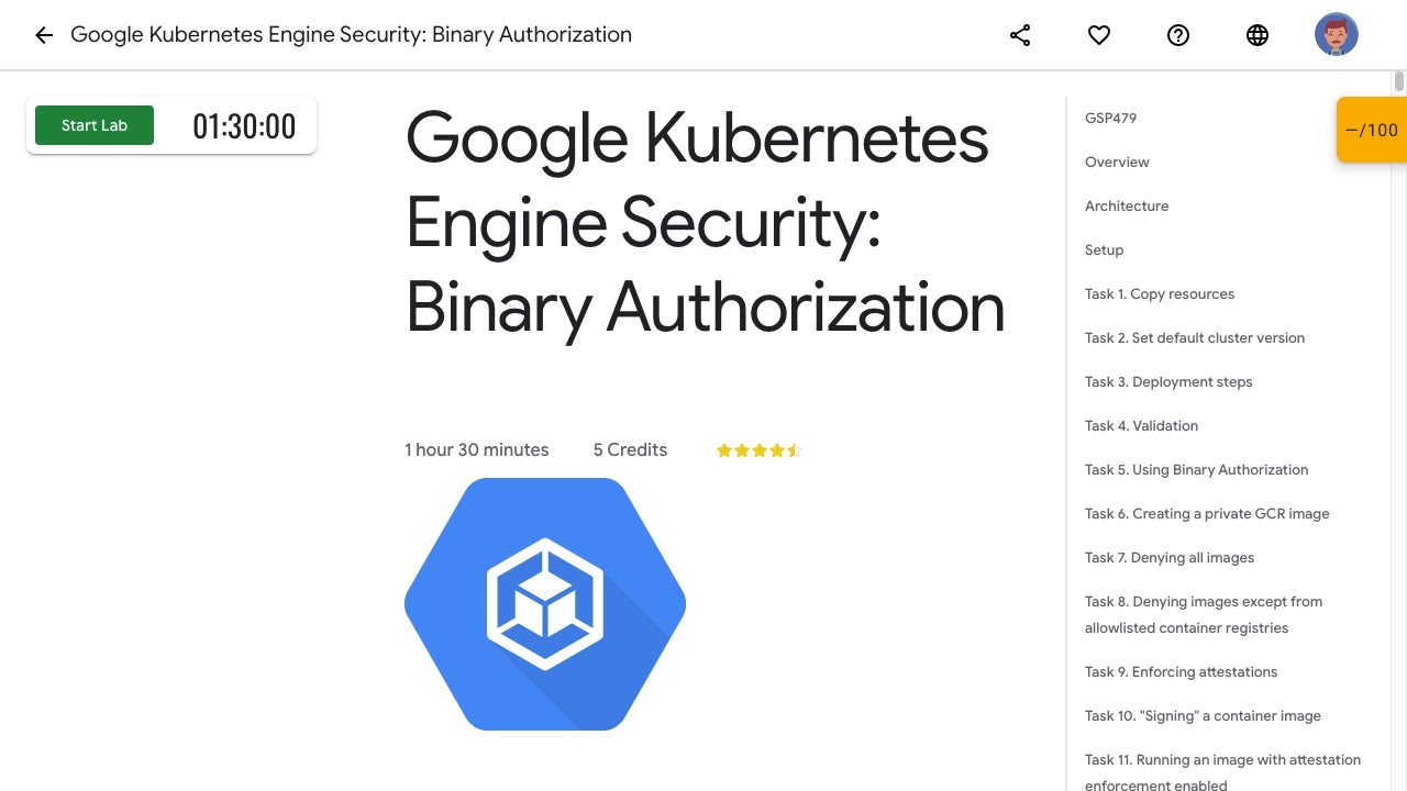 Google Kubernetes Engine Security Binary Authorization Gsp479 Youtube